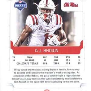 2019 Score #348 A.J. Brown Rookie Ole Miss Rebels Football NM-MT