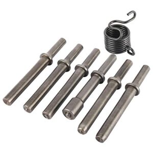 yaeccc 7 pcs heavy duty smoothing pneumatic air rivet hammer tools steel air hammer chisel pneumatic hammer for hollow solid half-hollow rivet