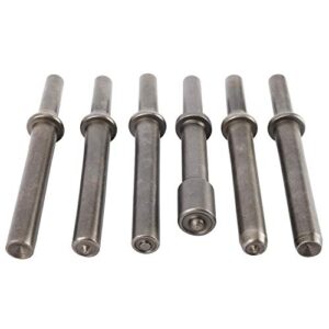 YaeCCC 7 Pcs Heavy Duty Smoothing Pneumatic Air Rivet Hammer Tools Steel Air Hammer Chisel Pneumatic Hammer for Hollow Solid Half-hollow Rivet