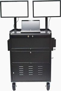 goliath tgo-dc2-tt powered industrial mobile computer workstation (touch version) tablet edition