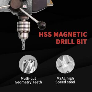 Annular Cutter Set 6 Pcs, Weldon Shank 3/4”, Cutting Depth 1”, Outside Diameter 1/2 to 1-1/16 Inch, Mag Drill Bits Kit for Magnetic Drill Press by S&F STEAD & FAST