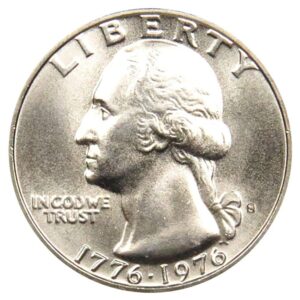 1976 s 40% silver bicentennial washington quarter quarter uncirculated