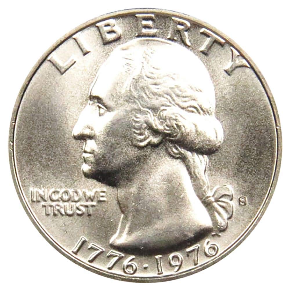 1976 S 40% Silver Bicentennial Washington Quarter Quarter Uncirculated