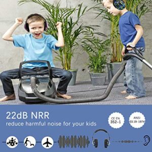 ZOHAN Kids Ear Protection 2 Pack, Hearing Protection Safety Ear Muffs for Children Have Sensory Issues, Adjustable Noise Reduction Earmuffs for Concerts, Fireworks(Nebula&Rap)