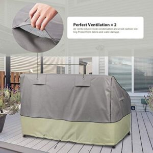 KylinLucky Outdoor Furniture Covers Waterproof, 3-Seater Patio Sofa Cover Fits up to 62 x 38 x 35 inches