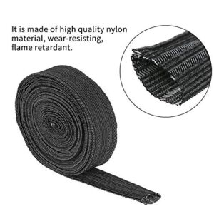 TIG Welding Torch Cable Cover 25FT Denim Torch Sleeve Hose Protector Sleeves for Welding Torch Hydraulic Hose, Plasma Torch Hose Protective Sheath Used for Cables Sun Protection