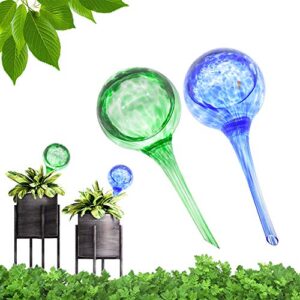 FEEMIC Indoor Plant Watering Globes Automatic Self Water Bulbs Aqua Water Globe Irrigation Device Decorative Hand-Blown Glass