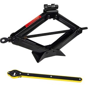 cprosp scissor jack for car/suv/mpv (4400 lbs / 2t load), just for tire wrench, just for emergency use, not for weekly projects