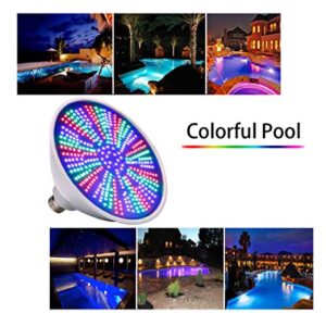 Pool Lights, 12V 40W RGB Color Changing Underwater LED Pool Light for Inground Pool with Remote Control, E26 Replacement Bulb Fit in for Pentair and Hayward Pool Light Fixtures(AC/DC 12 Volt)