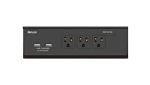 woods 41322 dsktop, 3-out usb perm, 350j, 6' surge protector strip, black