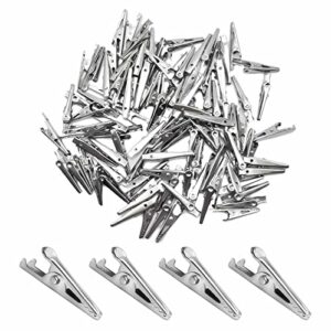 hongyutai (pack of 100pcs) 28mm mini metal alligator clip