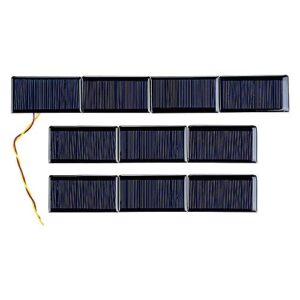 SUNYIMA 10Pcs 5V 60mA Mini Polycrystalline Solar Panels Cells 68mmx37mm/2.67"x1.45" for DIY Solar Cells Projects Toys