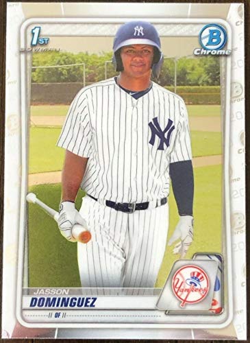 2020 Bowman CHROME Prospects - Jasson Dominguez - 1st Official Bowman Chrome Card - New York Yankees Baseball Rookie Card RC #BCP8