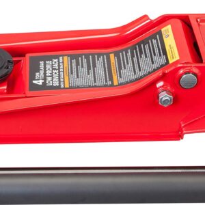 BIG RED AT84007R Torin Hydraulic Low Profile Service/Floor Jack with Dual Piston Quick Lift Pump, 4 Ton (8,000 lb) Capacity, Red