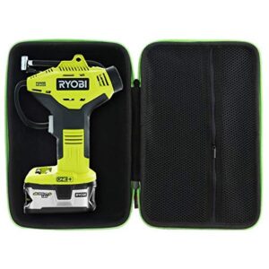 khanka hard travel case replacement for ryobi p737 18-volt one+ portable cordless power inflator