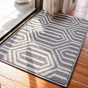 morgantag indoor doormat back door mats for inside house,outdoor mat for front door, waterproof and no-slip washable door mats for home, entry, bathroom, living room, 20" x 32"grey