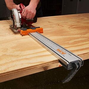 BORA 100" WTX Clamp Edge and Saw Plate Set for Woodworking, Contractors, Carpenters and DIY, Guide for Circular Saws, 100 Inch Cutting Length | 545106K