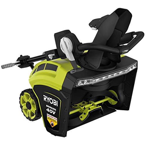 RYOBI RY40860 21 in. 40-Volt Brushless Cordless Electric Snow Blower with Two 5.0 Ah Batteries and Charger Included