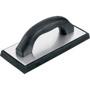 qep 4 in. x 9.5 in. molded rubber grout float with non-stick gum rubber, black