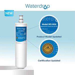 Waterdrop 3US-MAX-F01 Maximum Under Sink Water Filter, Replacement for Filtrete® Advanced 3US-PF01, 3US-MAX-F01, 3US-PS01, 3US-MAX-S01, Manitowoc K-00337, K-00338, NSF/ANSI 42 Certified, Pack of 1