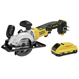 dewalt dcs571b-dcb240-bndl atomic 20v max brushless 4-1/2 in. circular saw and 4 ah compact lithium-ion battery