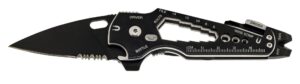 true smartknife+ 15-in-1 multi-tool | super sharp black oxidized pocket knife and multi-tool