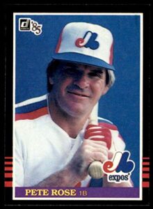 1985 donruss #254 pete rose nm-mt montreal expos baseball