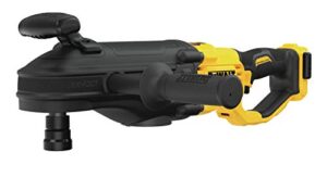 dewalt flexvolt 60v max* right angle drill, brushless, quick-change stud/joist drill, e-clutch system, tool only (dcd471b)