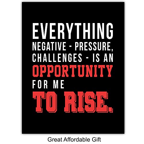 Motivational Quotes Set - 8x10 Basketball Posters - Gift for Sports Fans, Men, Boys, Teens - Inspirational Wall Decor, Art Decorations for Office, Bedroom, Living Room - 8x10 UNFRAMED Prints