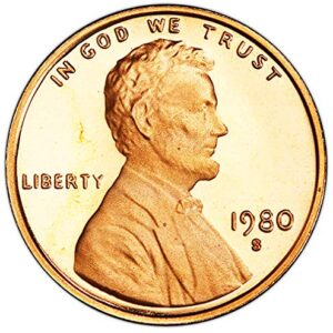 1980 S Proof Lincoln Memorial Cent Choice Uncirculated US Mint