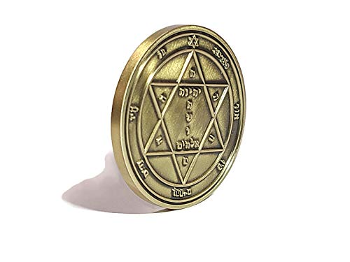 King Solomon Seal Coin Talisman Kabbalah 72 Names of God Second Pentacle of Mars