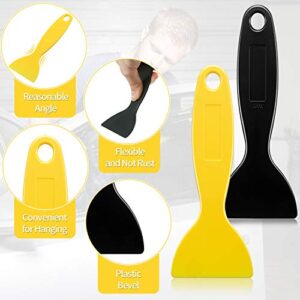 12 Pieces Plastic Spatula Putty Knife, Air Bubble Remover Sticker Installation Tool Flexible Paint Scrapers for 3D Printing Resin Removal Vinyl Film Wrap Cleaner, Spackling, Patching, Decal, Wallpaper