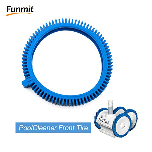 896584000-143 Blue Front Tire Kit with Super Hump Replacement for Haywood Poolvergnuegen Select Pool Cleaners and Perfectly Compatible with Hayward Phoenix Cleaners (2 Pack)