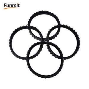 Funmit 4 Pack R0526100 Track (Upgraded Version) Pool Cleaner Wheel Tire Compatible with Zodiac Baracuda MX8 / MX6 Elite In-Ground Pool Cleaner- Made of Heavy-Duty Rubber, Increases Part Life by 50%