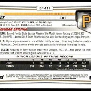 2020 Bowman Prospects #BP-111 Oneil Cruz Pittsburgh Pirates MLB Baseball Card NM-MT