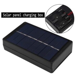 1W 4V Solar Panel Charger, Solar Panel Chager Charging Box for AA/AAA Battery Portable Charging Panel