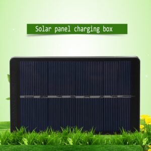 1W 4V Solar Panel Charger, Solar Panel Chager Charging Box for AA/AAA Battery Portable Charging Panel