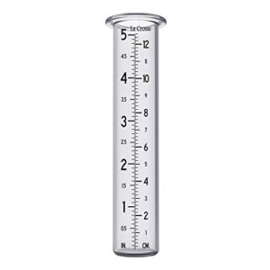 la crosse technology 704-1522 rain gauge replacement glass tube, clear