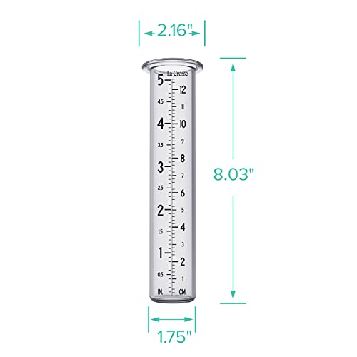 La Crosse Technology 704-1522 Rain Gauge Replacement Glass Tube, Clear