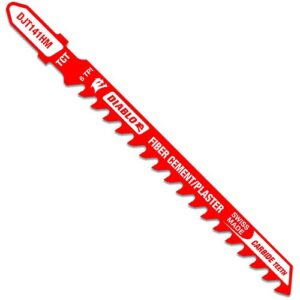 freud diablo by freud djt141hm 4 in. 6 tpi carbide t-shank jig saw blade for fiber cement & plaster