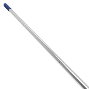 poolwhale 10.5 foot premium aluminum telescopic swimming pool pole, special stripes texture strong grip, adjustable 8 pieces 1.0 mm expandable step-up, for skimmer nets, vacuum heads and brushes