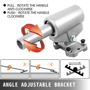 VEVOR Bull Float Magnesium Concrete Float 48 x 8" Round End Concrete Float Tool Cement Tool Bull Concrete Kit Bull Float with 4 Float Handle Bull Float Bracket Concrete Tools Finishing Bull Float