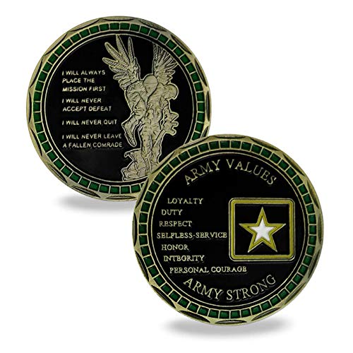 U.S. Army Values Military Coins Soldier Creed Challenge Coin