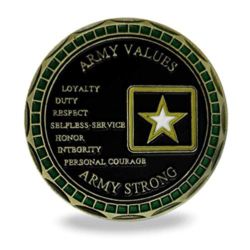 U.S. Army Values Military Coins Soldier Creed Challenge Coin