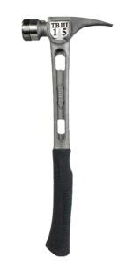 stiletto tb3sc 15 oz tibone iii titanium hammer with smooth face curved handle