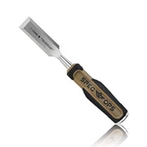 Spec Ops Tools Wood Chisel, 1" Blade, High-Carbon Steel Blade, Shock-Absorbing Grip