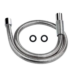 kwode pre-rinse sprayer hose replacement kit for commercial kitchen sink faucet, 44” length stainless commercial dish spray hose parts