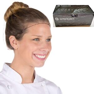 Hairnets for Women for Work Lightweight and Invisible - Disposable Honey Comb Buffet for Cooking or Medical Use with Dispensing Box - 22" Package of 150 pcs