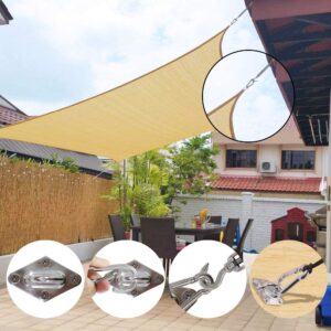 GoosWexmzl Shade Sail Hardware Kit, Stainless Steel Hardware Kit for Triangle Square Rectangle Sun Shade Sail Installation for Patio Lawn