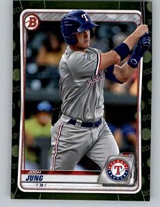 2020 bowman prospects camo #bp-113 josh jung rc rookie texas rangers mlb baseball trading card